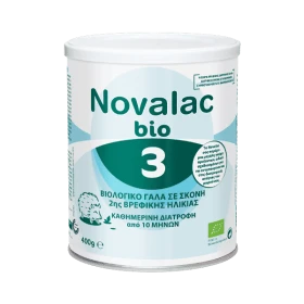 Novalac Bio 3 Βιολογικό Γάλα σε Σκόνη Τρίτης Βρεφικής Ηλικίας 10m+ 400g | Hapillbox.gr