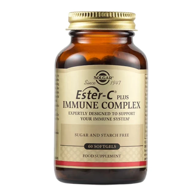Solgar Ester-C Plus Immune Complex 60 κάψουλες - Συμπλήρωμα Διατροφής για τη Διατήρηση της ...